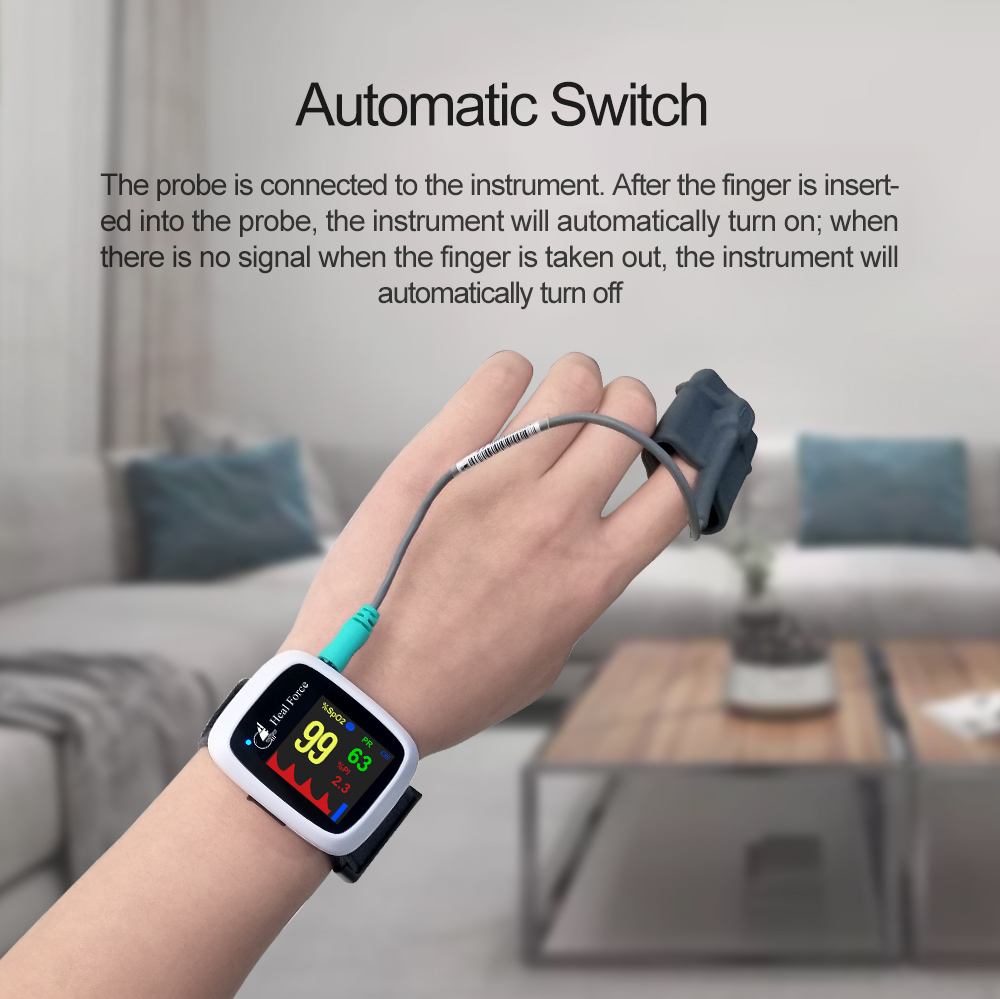 Blood oxygen status is clear at a glance just with a wrist pulse ...